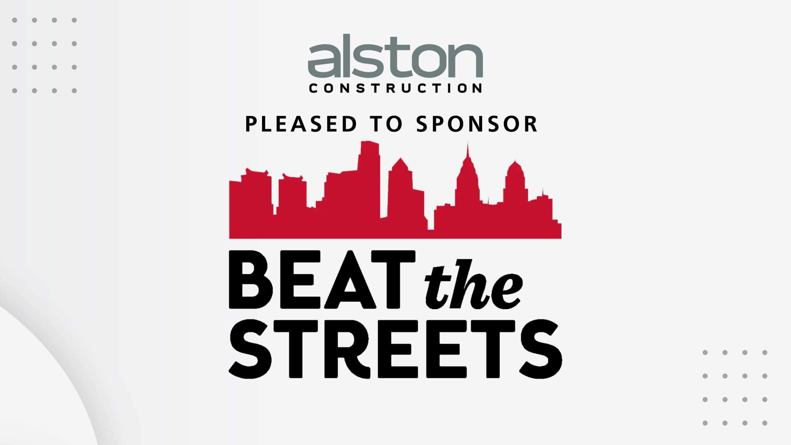 Alston Constructions Building A Brighter Future with Beat the Streets ...